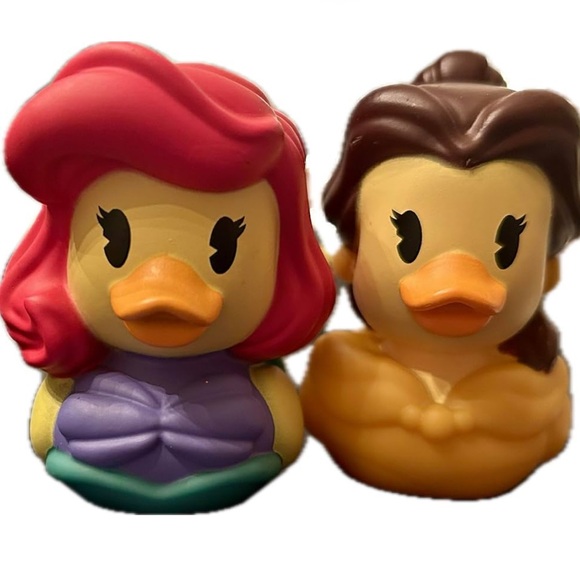 Disney | Toys | Nwt Just Play Rubber Ducks Disneys Duckalooz Ariel And ...